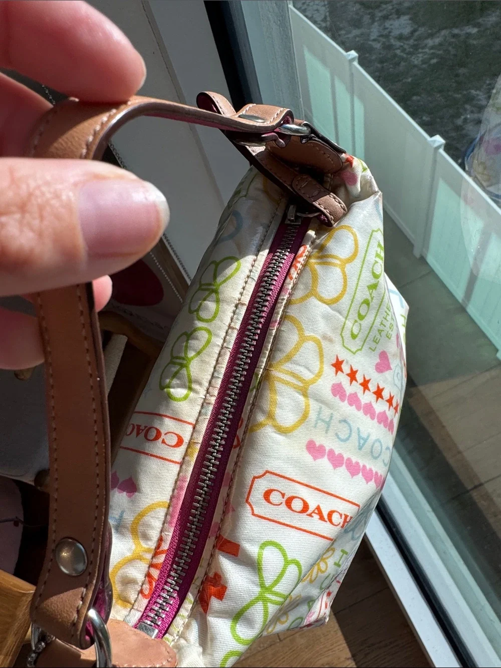 Coach | Bags | Coach Y2k Scribble Print Mini Shoulder Bag Authentic ...